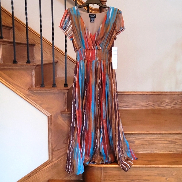 Ashro | Dresses | Ashro Fit Flare Maxi Dress | Poshmark